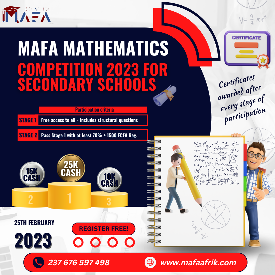 MAFA Mathematics Competition For Secondary Schools In Cameroon
