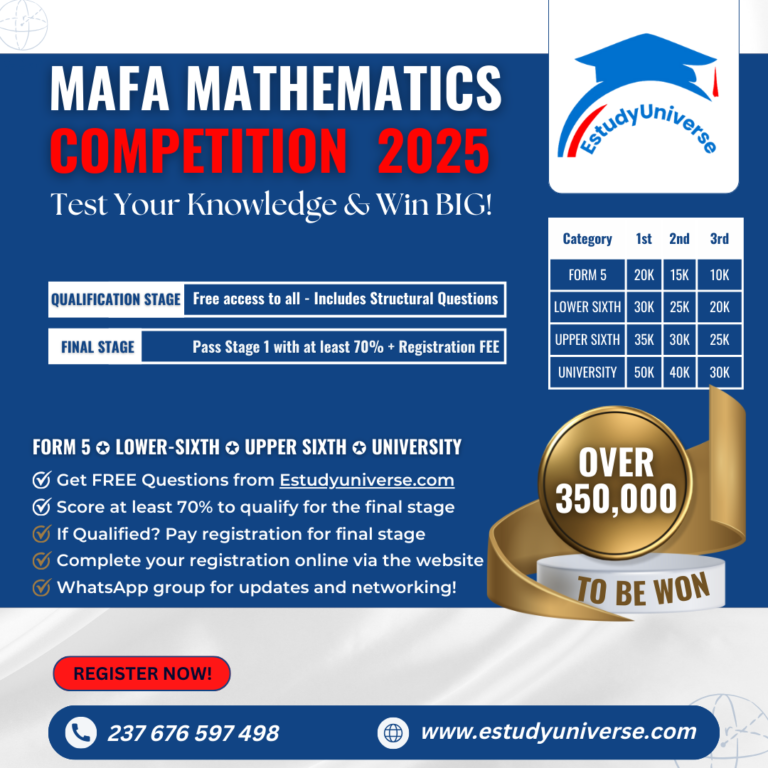MAFA Mathematics Competition - EstudyUniverse